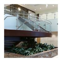 China Ultra clear glass balusters outdoor deck stair railing diy glass balustrade kits for sale