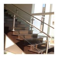 China Ultra clear glass balusters outdoor deck stair railing diy glass balustrade kits for sale