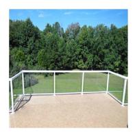 China ANSI Z97 glass railing wrought iron porch railings cost custom glass stair railings for sale