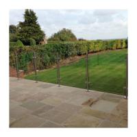 China ANSI Z97 glass railing wrought iron porch railings cost custom glass stair railings for sale