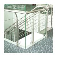 China Pvb laminated glass guardrail patio stairs with railing clear glass wood porch railing for sale