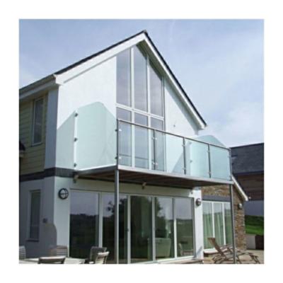 China EN12543 glass fence stylish balcony railings button balustrade for sale