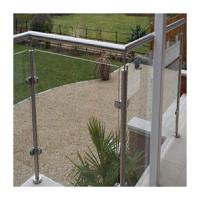 China EN12543 glass fence hand railing for front porch railing price per foot for sale
