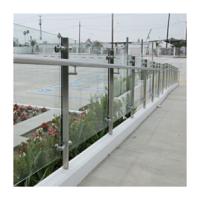 China EN12543 glass fence hand railing for front porch railing price per foot for sale