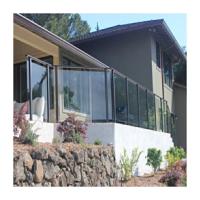 China EN12543 glass fence hand railing for front porch railing price per foot for sale