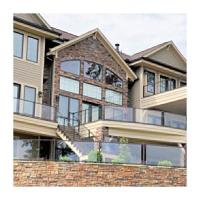China EN12543 glass fence hand railing for front porch railing price per foot for sale