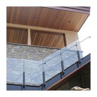 China EN12543 glass banister wire stair railing balustrade kit for sale