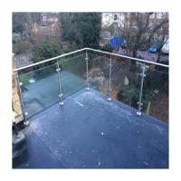 China EN12543 glass railing balcony cement railing balustrade sizes for sale