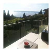 China SGCC glass railings round balcony railing balustrade specification for sale