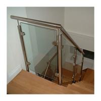China Balustrade Glass Stair Rails WA-RBG1394 Ultra Clear Railing Systems for sale