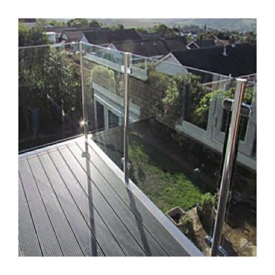 China ANSI Z97 Balustrade Glass Railing Flat Roof Handrail Systems Railing for sale