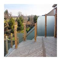 China Modern Revit Glass Railing EN12543 Balustrade Residential Porch Railing for sale