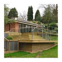 China Modern Revit Glass Railing EN12543 Balustrade Residential Porch Railing for sale