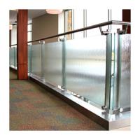 China Fence Post Clear Deck Railing Outdoor Patio Low Iron Glass Banister for sale