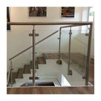 China Fence Post Clear Deck Railing Outdoor Patio Low Iron Glass Banister for sale