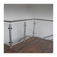 China Fence Post Clear Deck Railing Outdoor Patio Low Iron Glass Banister for sale