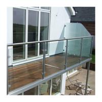 China Tempered Balustrade Glass Railing Modern WA-RBG1408 For Exterior for sale