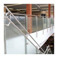 China WA-RBG1659 Tempered Glass Balustrade Modern Steel Balustrade Handrail for sale
