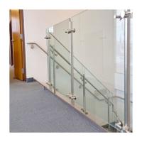China WA-RBG1659 Tempered Glass Balustrade Modern Steel Balustrade Handrail for sale