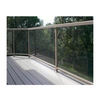 China Aluminum fence cost glass deck railing model aluminum u channel glass railing for sale