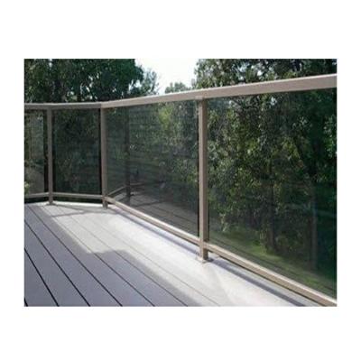 China Aluminum fence cost glass deck railing model aluminum u channel glass railing for sale