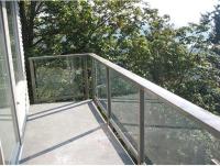 China Aluminum fence cost glass deck railing model aluminum u channel glass railing for sale