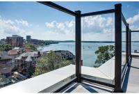 China Aluminum railing panels tinted glass railing style aluminum and glass deck railing for sale