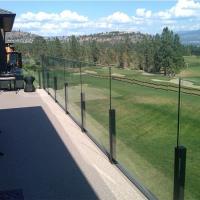 China Aluminum fence per foot supplier made aluminium railing with glass for sale