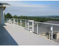 China Aluminum fence per foot supplier made aluminium railing with glass for sale