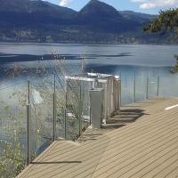 China Aluminum fence per foot supplier made aluminium railing with glass for sale