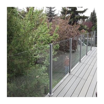 China Aluminum porch railing systems veranda glass railing supplier glass aluminium balcony railing for sale