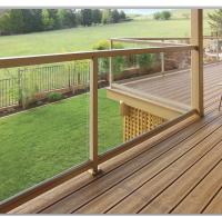 China Aluminum dock railing glass railing shop near me style aluminum deck railing with glass for sale
