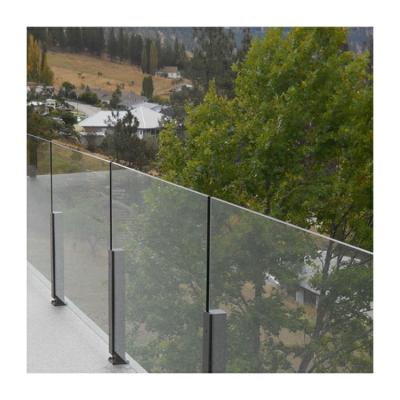 China Aluminum fence on retaining wall glass with steel railing factory aluminum glass balcony railings for sale