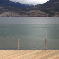 China Aluminum fence on retaining wall glass with steel railing factory aluminum glass balcony railings for sale
