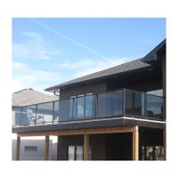 China Aluminum pool fence cost glass balustrade handrail supplier aluminium glass railing for sale
