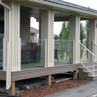 China Aluminum pool fence cost glass balustrade handrail supplier aluminium glass railing for sale
