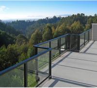 China Residential aluminum railings frameless glass railing style hotel led aluminum glass balcony railing for sale