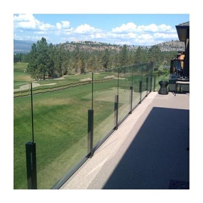 China Onguard aluminum fence exterior glass railing system design aluminum glass balcony railings for sale