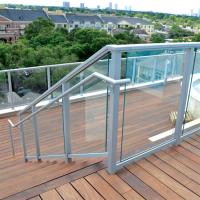 China Onguard aluminum fence exterior glass railing system design aluminum glass balcony railings for sale