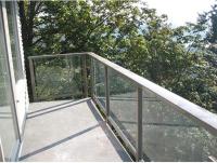 China Onguard aluminum fence exterior glass railing system design aluminum glass balcony railings for sale