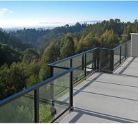 China Aluminum fencing richmond landing banister glass supplier aluminum deck railing with glass for sale