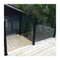 China Freedom aluminum railing tempered glass panels for decks supplier aluminum extrusion profile for glass railing for sale