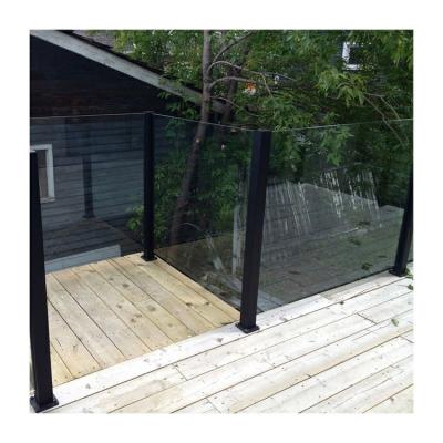 China Freedom aluminum railing tempered glass panels for decks supplier aluminum extrusion profile for glass railing for sale