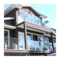 China Aluminum deck balusters deck glass panels design aluminum base track for glass railing for sale