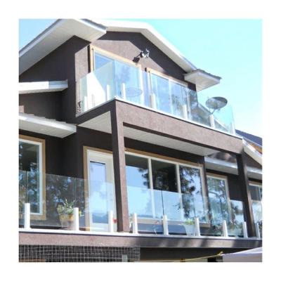 China Aluminum deck balusters deck glass panels design aluminum base track for glass railing for sale