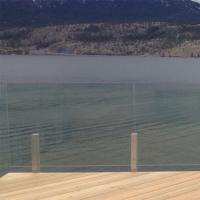 China Aluminum deck balusters deck glass panels design aluminum base track for glass railing for sale