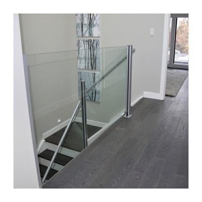 China Pre assembled aluminum deck railing topless glass factory glass and aluminum deck railing for sale