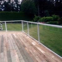 China Commercial aluminum fence exterior glass railing style aluminium railing glass for sale