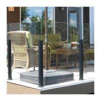 China 48 aluminum fence glass balustrade suppliers near me factory balcony aluminum u glass railing for sale