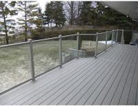 China Exterior aluminum railings indoor glass railing system style aluminum and glass railings for decks for sale